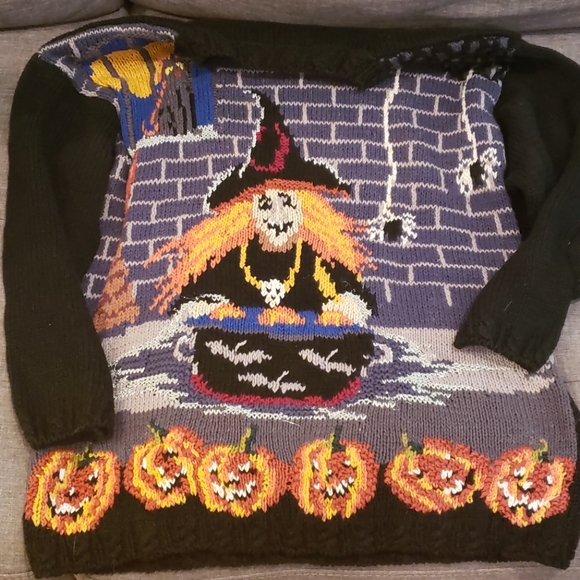 Sweaters | Vintage Witch Bruja Halloween Chunky Sweater | Poshmark